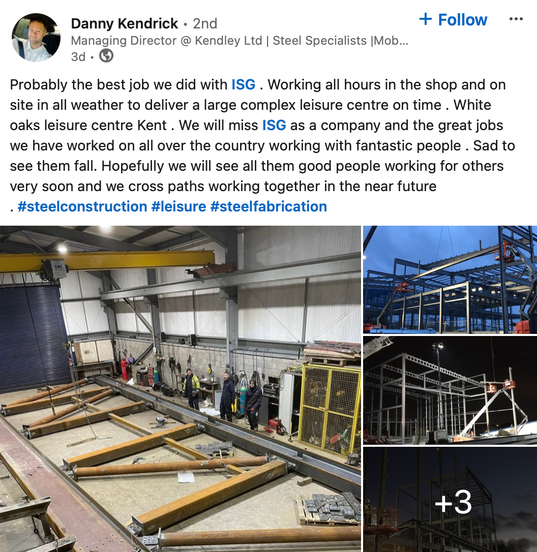 Industry reacts to ISG collapse - Hoist Industry reacts to ISG collapse - Hoist